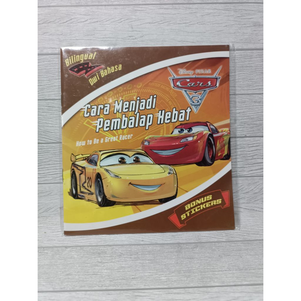 Jual Buku Bacaan Anak Bilingual Disney CARS 3 - Cara Menjadi Pembalap ...