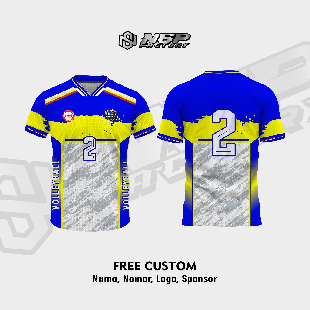 Jual PO pembuatan jersey voli fullprint cowok unisex premium bisa ...