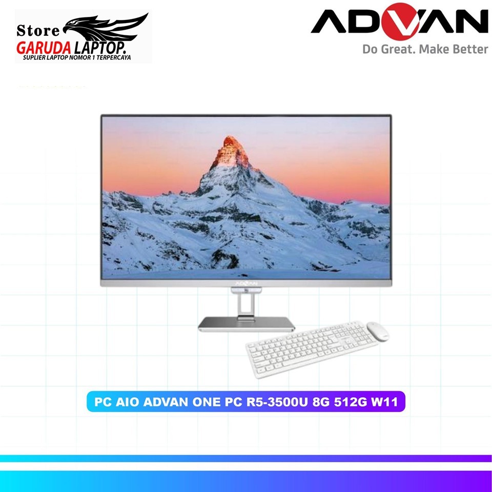 Jual ADVAN ONE PC AMD RYZEN 5 3500U 8GB 512GB SSD 24INC FULL HD WIN 11 ...
