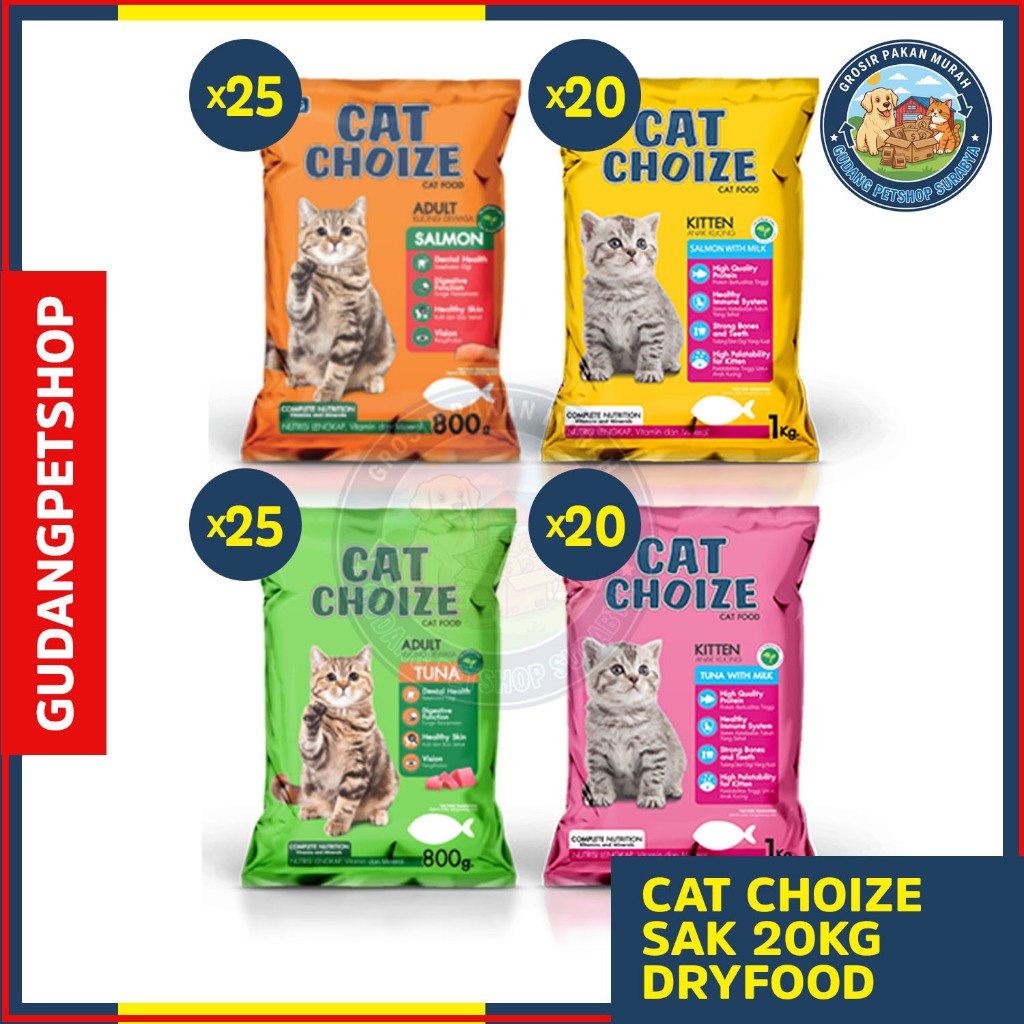 Jual Cat Choize 20 Kg - Cat Choize Dryfood - Cat Choice 20kg - Cat ...