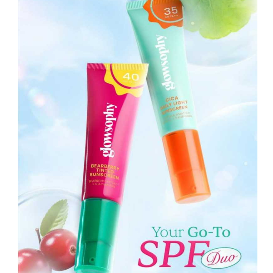 Jual Glowsophy Bearberry Tinted Sunscreen SPF 40 PA+++ with Niacinamide ...