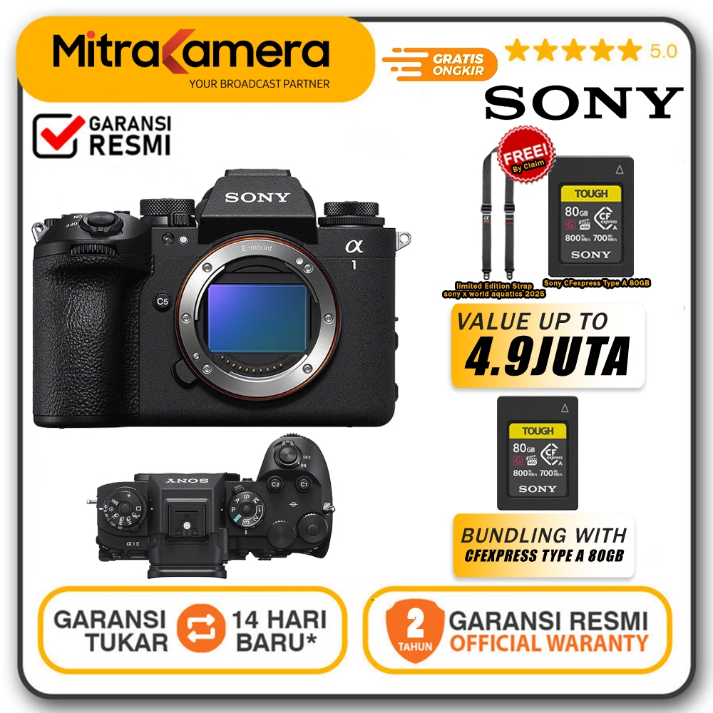Jual Sony Alpha A1 Mark II Body Only Mirrorless Camera Sony A1 Mark 2 ...