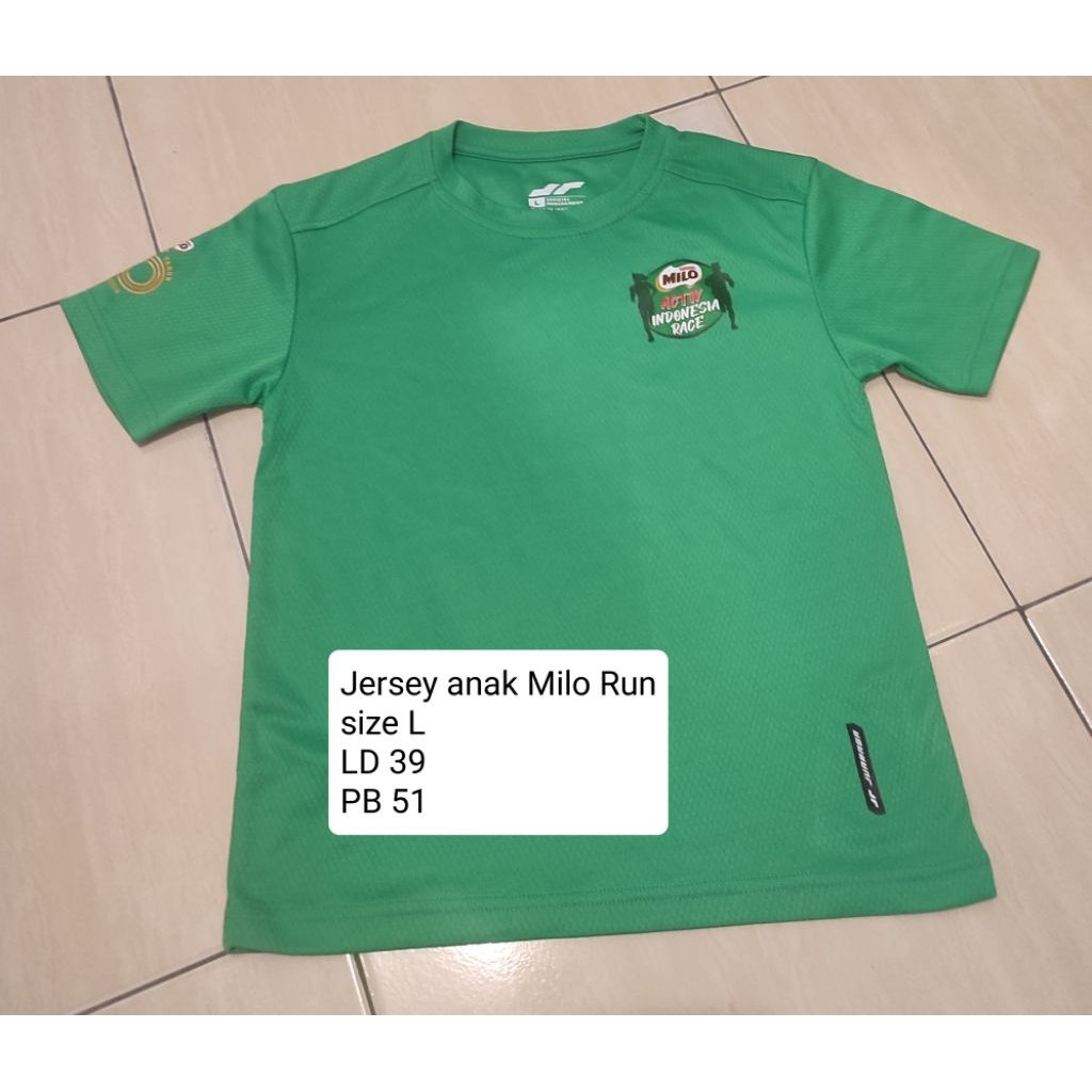 Jual Jersey Anak Milo Run Preloved | Shopee Indonesia