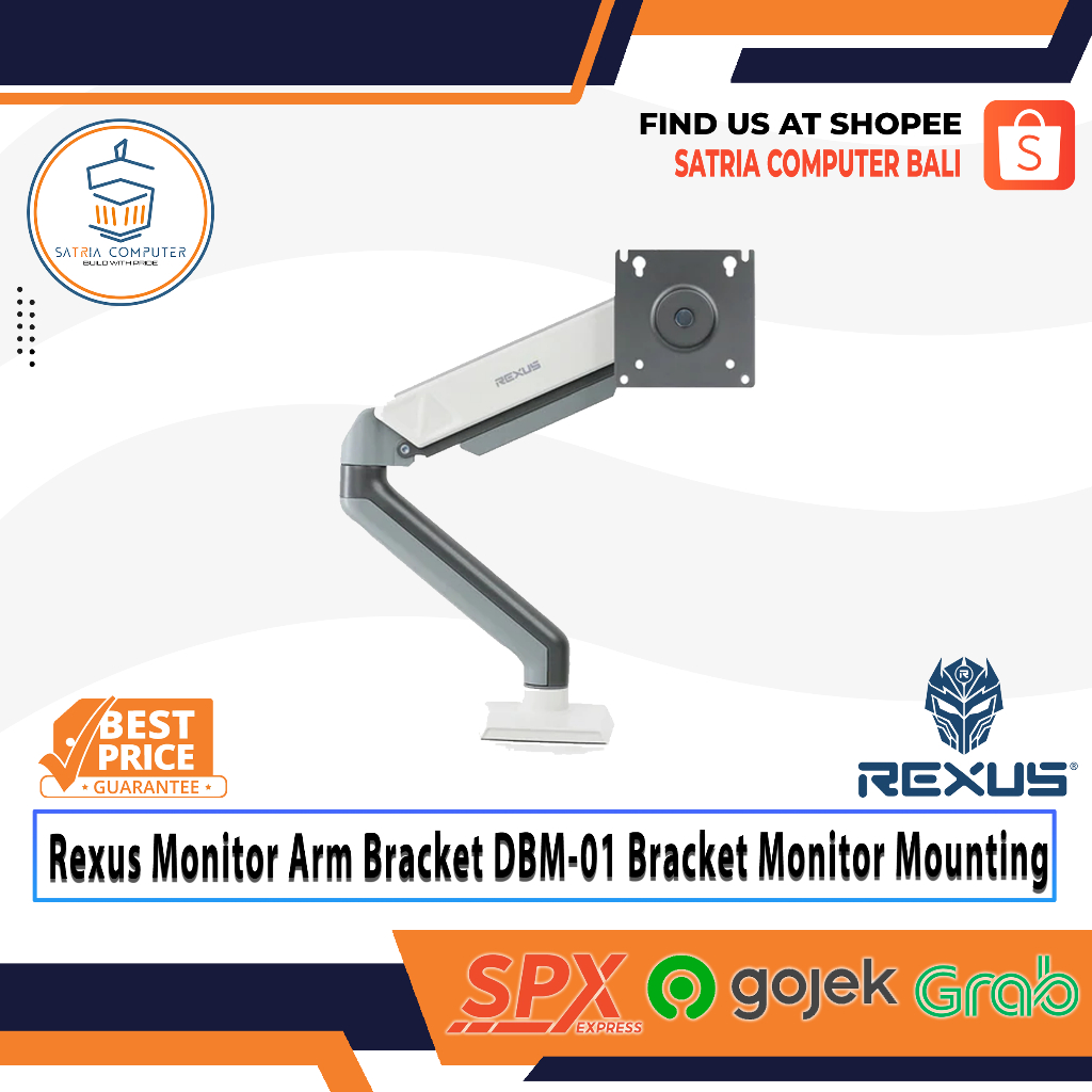 Jual Rexus Monitor Arm Bracket DBM-01 Bracket Monitor Mounting | Shopee ...