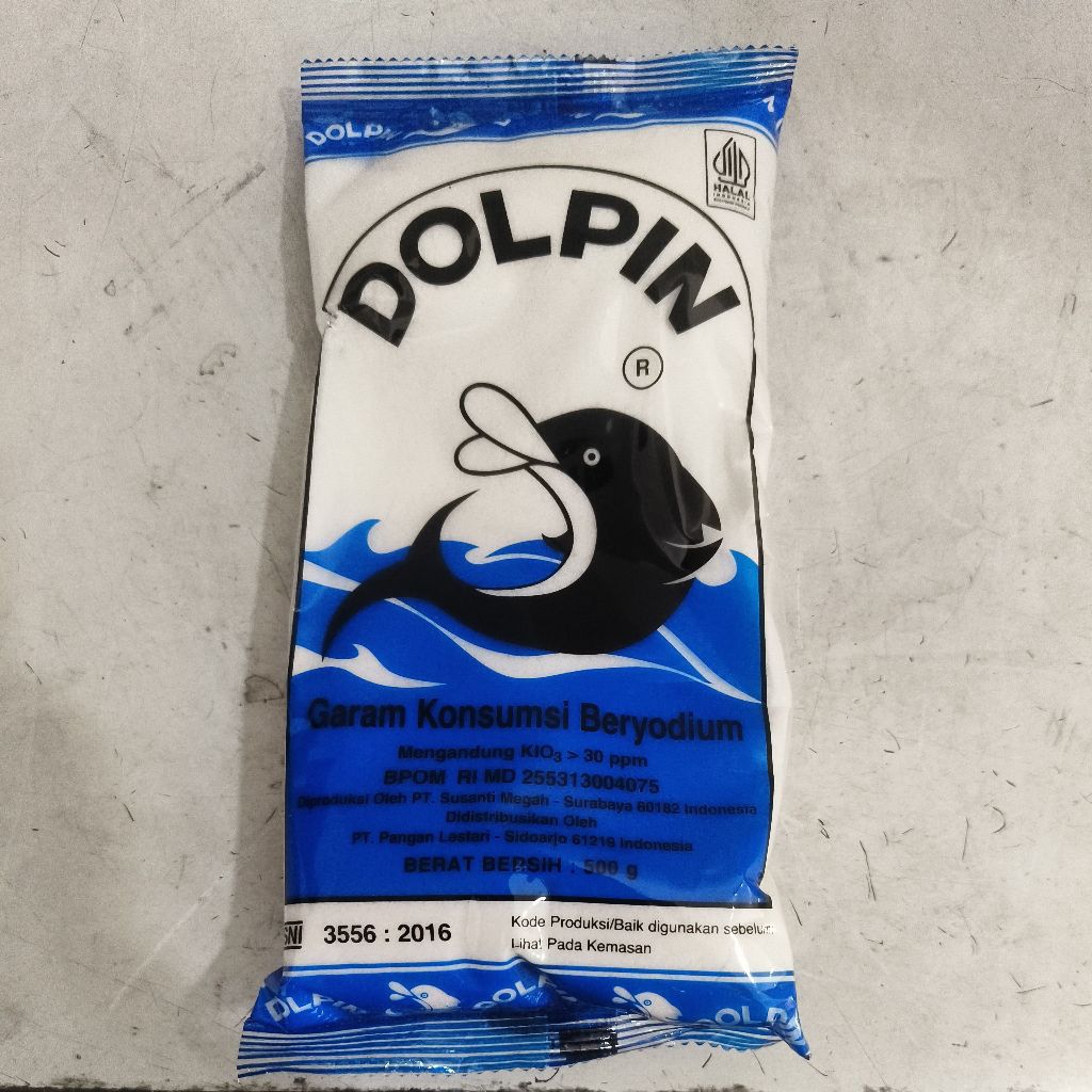 Jual Garam Halus / Garam Dapur/ Garam Konsumsi Beryodium Dolpin 500gr ...
