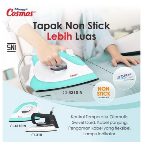 Jual COSMOS SETRIKA CI-4310N/CI-4110N / ELECTRIC IRON / GOSOKAN BAJU ...