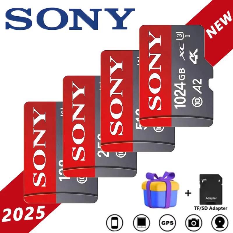 Jual SONY Micro SD Card 1TB 64GB 128GB Class10 512GB 100mbs 4K UHS-I ...