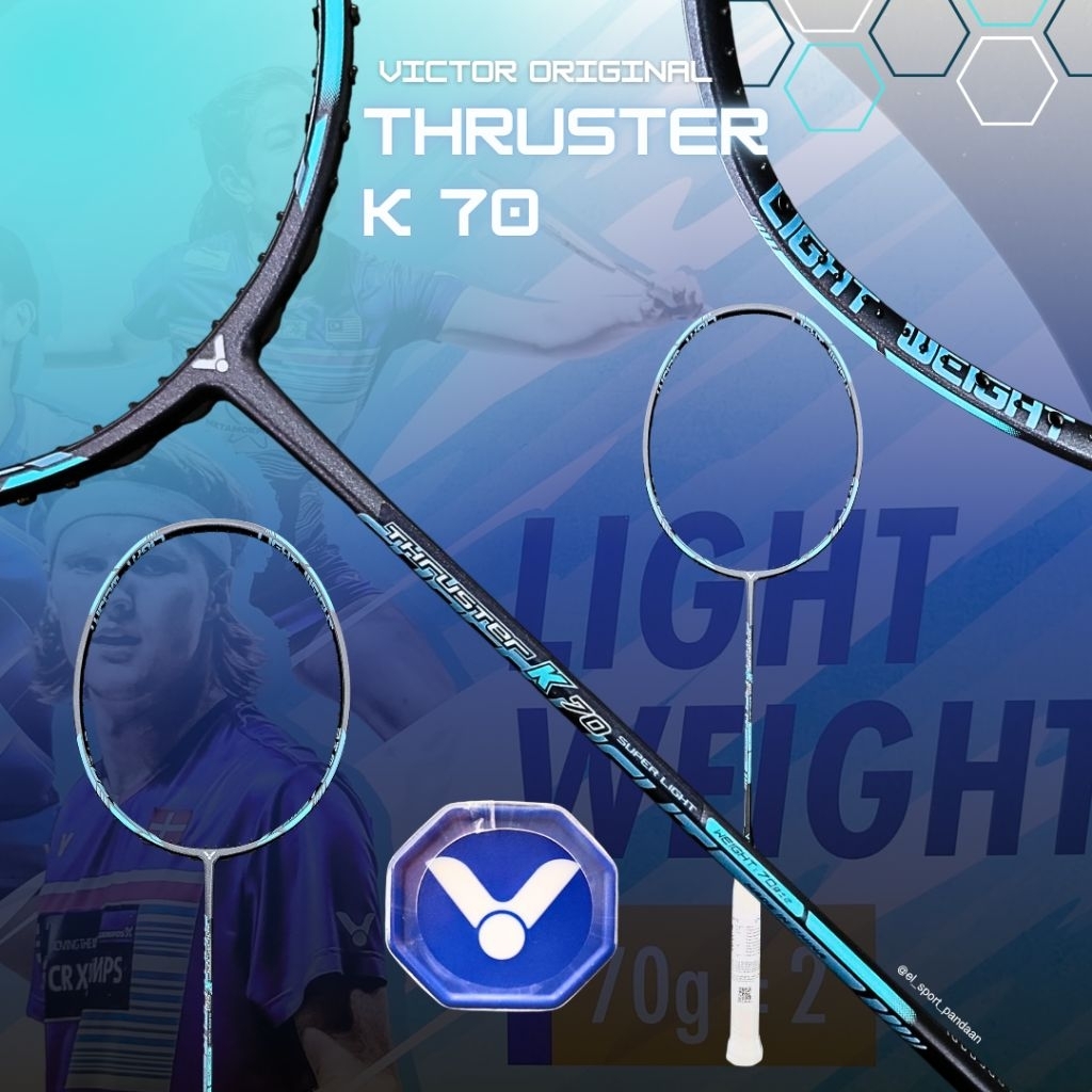 Jual RAKET BADMINTON VICTOR THRUSTER K 70 /TK-K 70 100% ORIGINAL PRODUK ...