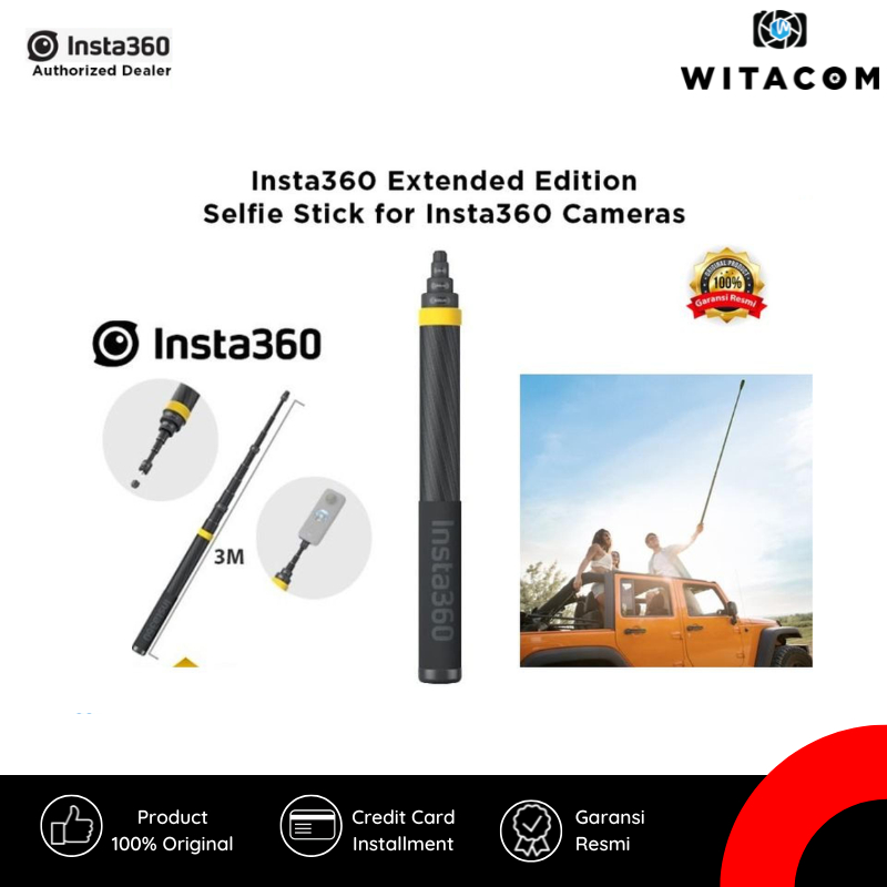 Jual Insta360 Extended Edition 3M Selfie Stick New Version Insta360 ...