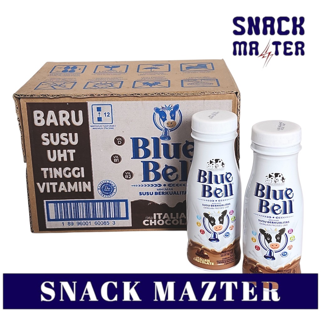 Jual Susu UHT Blue Bell Cokelat KARTON - Netto 200ml x 12 botol ...