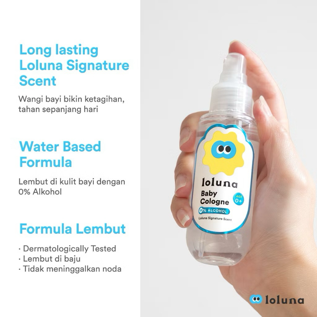 Jual Loluna Baby Cologne 100ml - Parfum Bayi & Anak 0% Alcohol dan ...