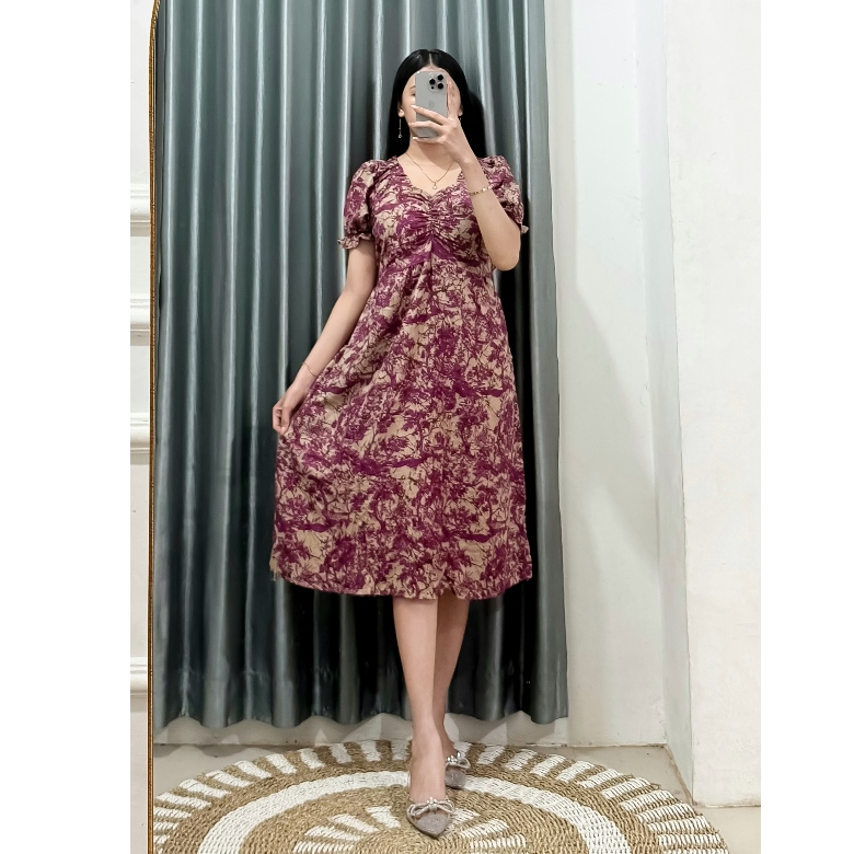 Jual Daster Olivia Bahan Rayon PREMIUM Daster Lengan Karet Wanita ...