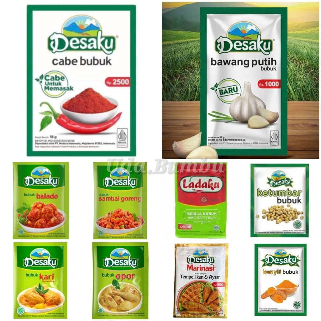 Jual DESAKU Bumbu Instan Bubuk (Cabe Bubuk, Balado, Sambel Goreng, Kari ...