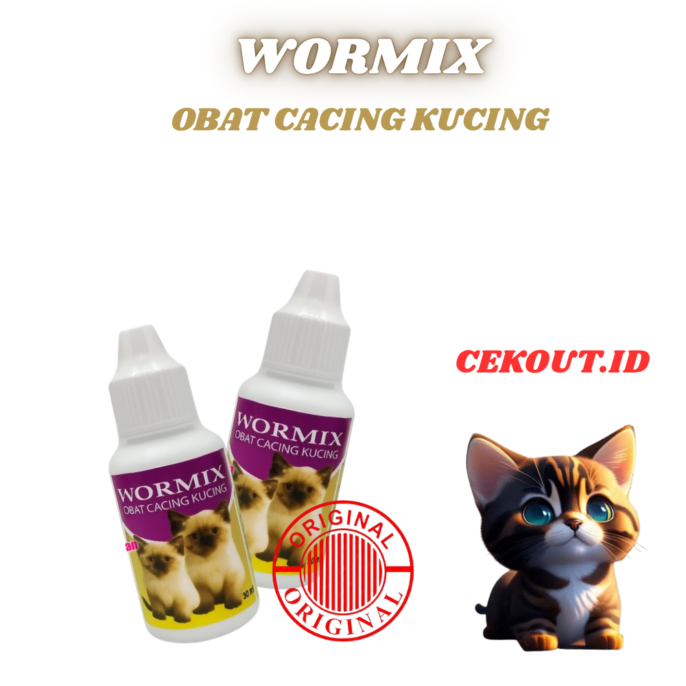 Jual Wormix obat cacing kucing 30ml Wormix Cat | Shopee Indonesia