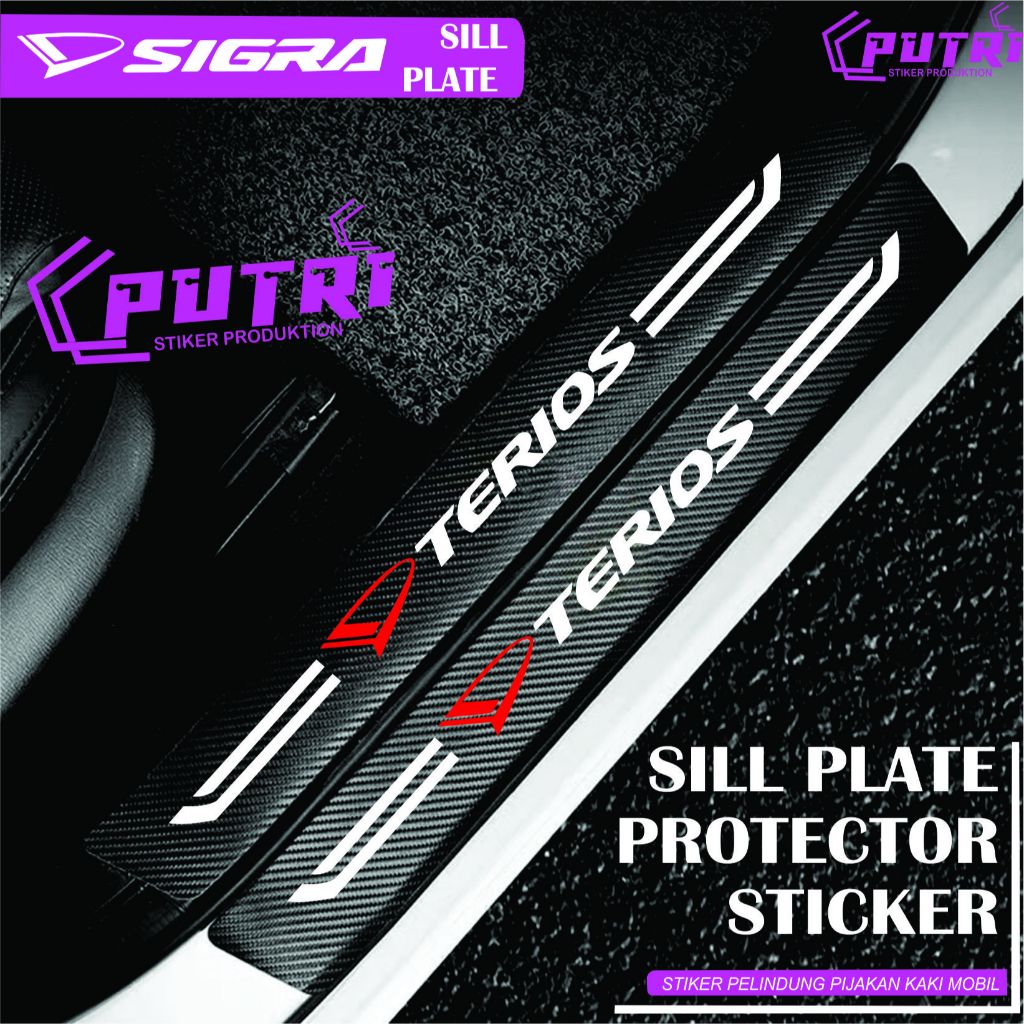 Jual sepaket sticker carbon 3D stiker mobil daihatsu terios stiker ...
