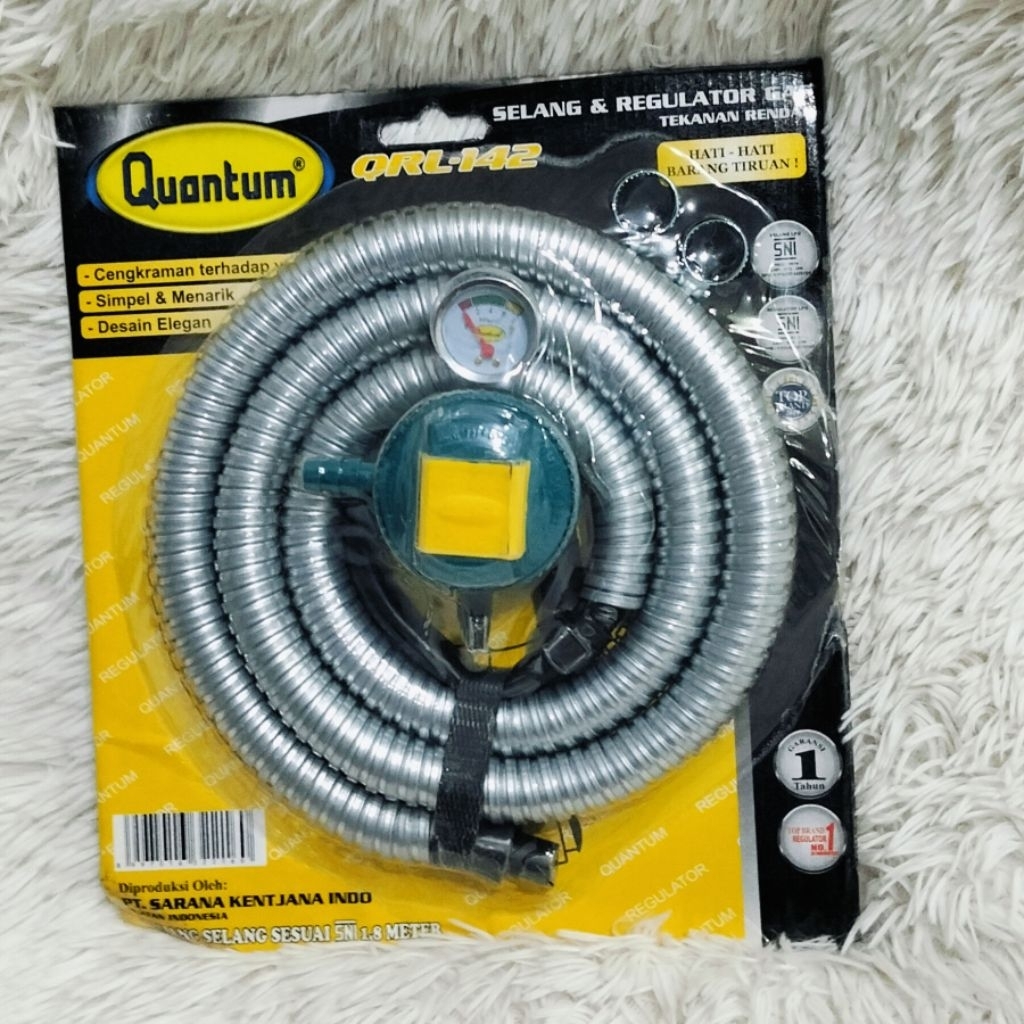 Jual SELANG SET REGULATOR QUANTUM QRL 124 TEKANAN RENDAH SNI | Shopee ...