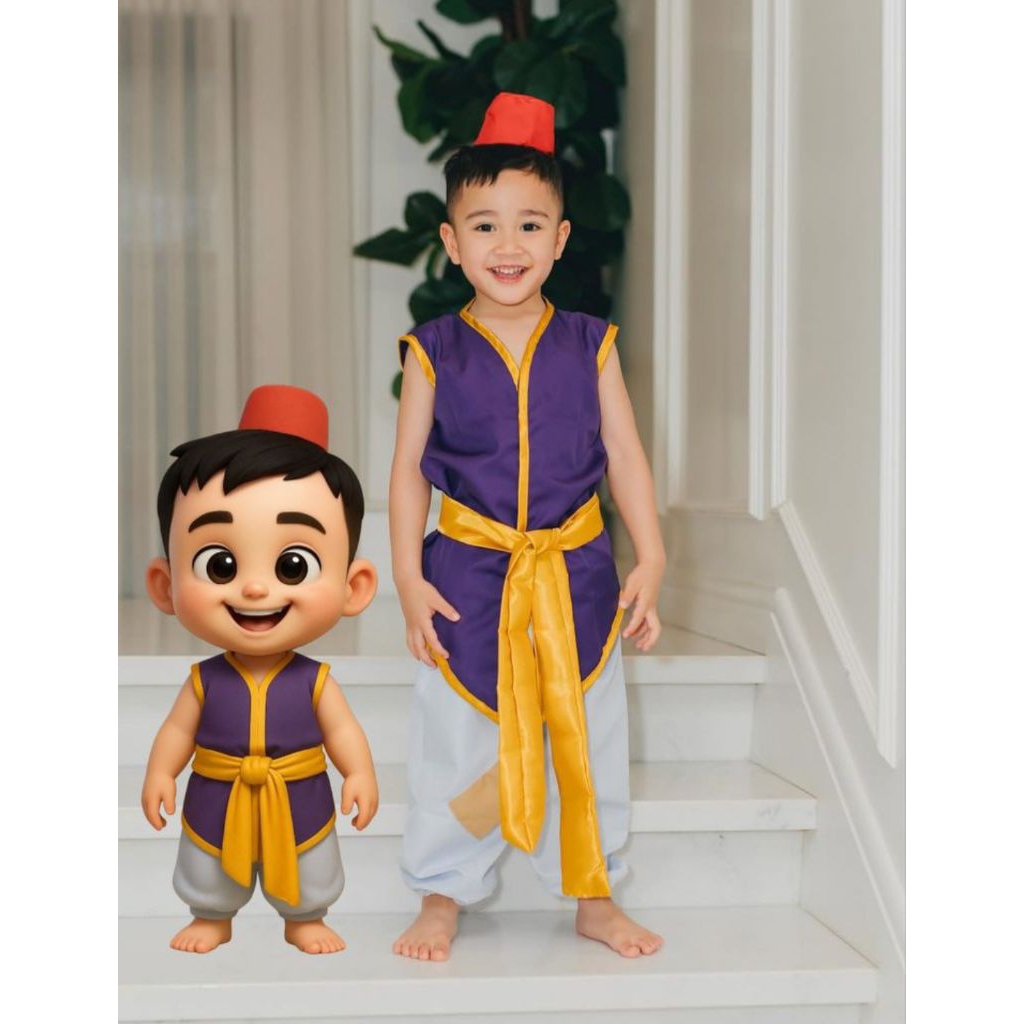 Jual KOSTUM ALADIN CLASIC NEWBRON/BAYI/ANAK/KOSTUM PHOTOSHOOT/KOSTUM ...