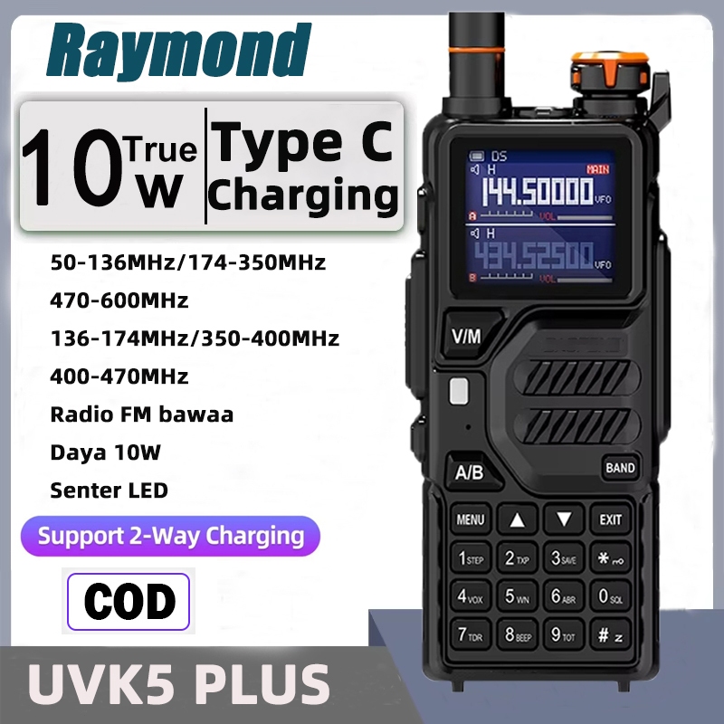 Jual HT K5 Plus Walkie Talkie kisaran panjang 25KM IP54 Tahan air dan ...
