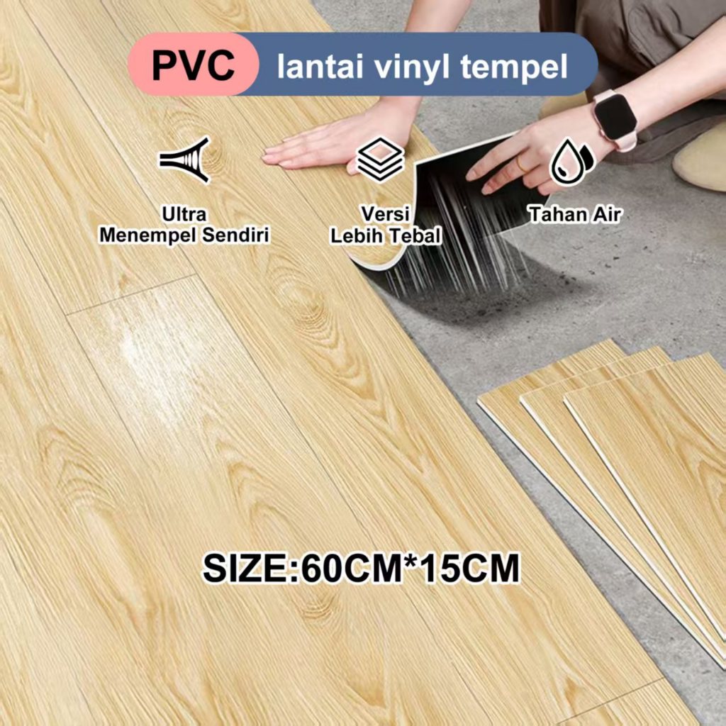 Jual Model baru! Vinyl Stiker Lantai Kayu 60*15cm Lebih lengke lebih ...