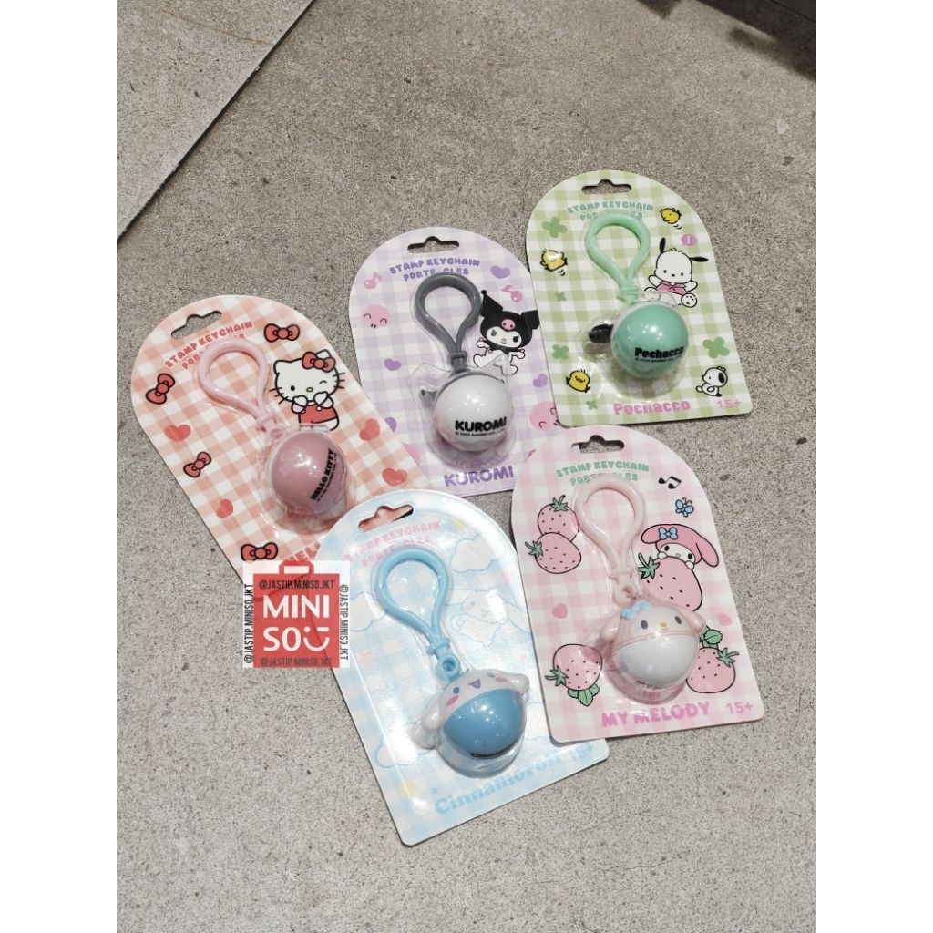 Jual MINISO Stamp Keychain / Hiasan Tas / Gantungan Kunci SANRIO (MY ...