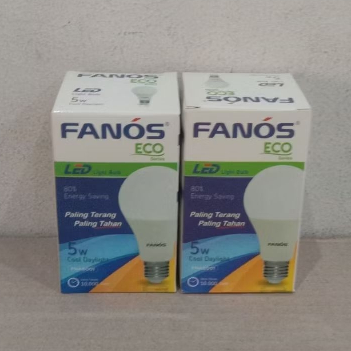 Jual Fanos lampu bohlam LED ECO 5 watt | Shopee Indonesia