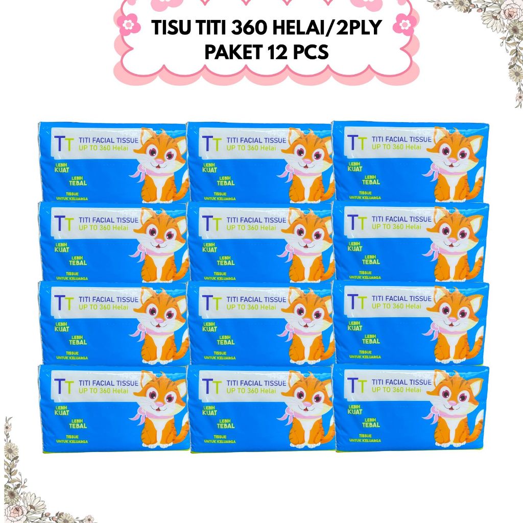 Jual TISSUE TITI 360 HELAI PAKET 12 PCS | Shopee Indonesia