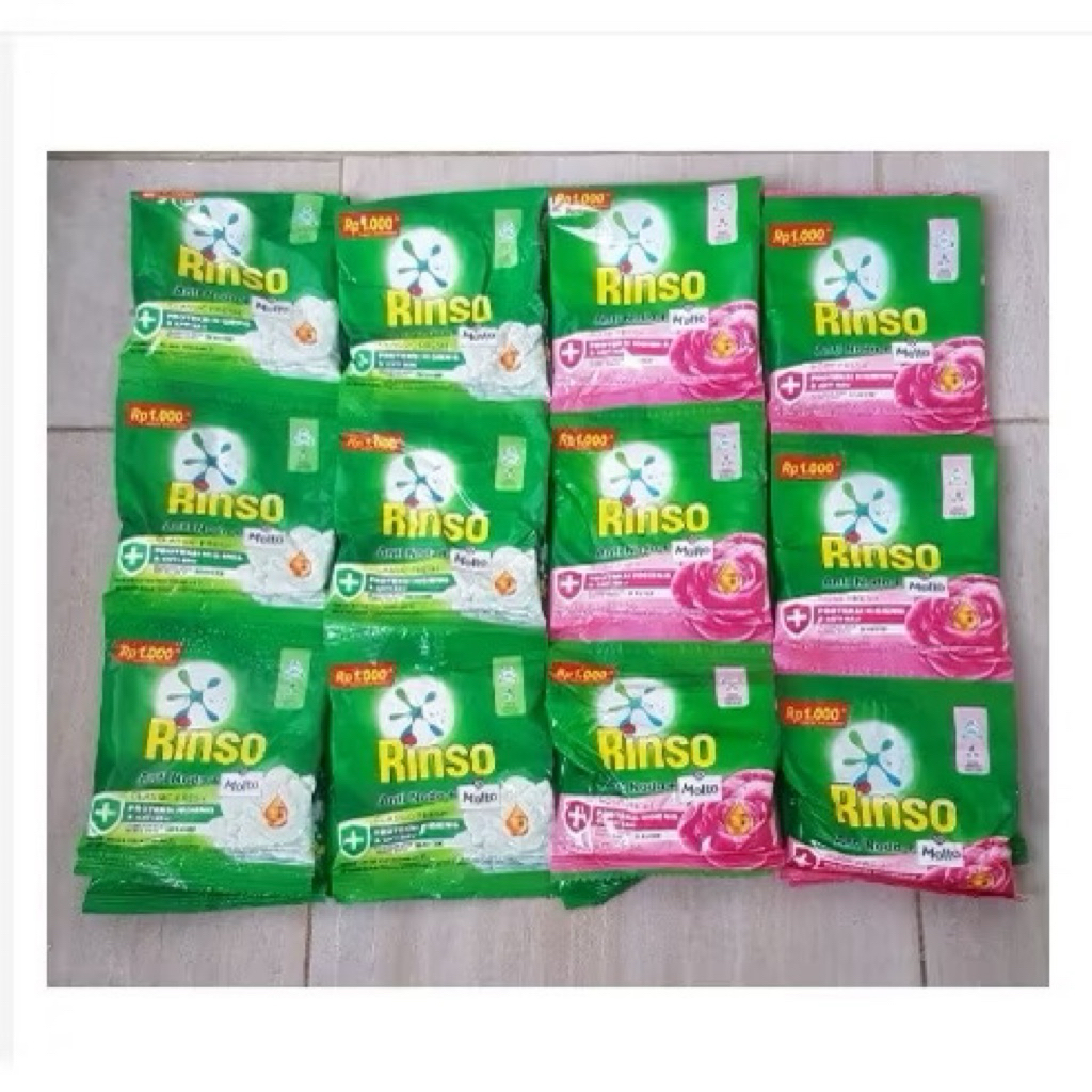 Jual Rinso Bubuk Sachet Rp1000 / 1 Renceng Isi 6 Pcs | Shopee Indonesia
