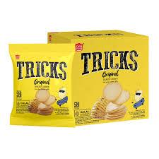Jual TRICKS BISKUIT KENTANG KEMASAN BESAR RASA ORIGINAL 120GR ISI 10 ...