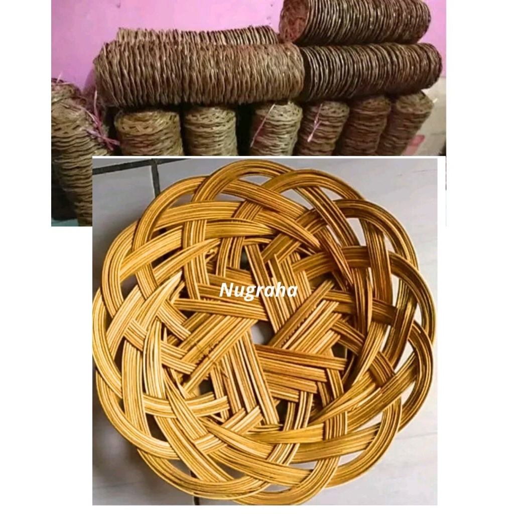Jual Piring Lidi 50pcs Piring Anyaman Lidi Super Berkualitas/Piring ...
