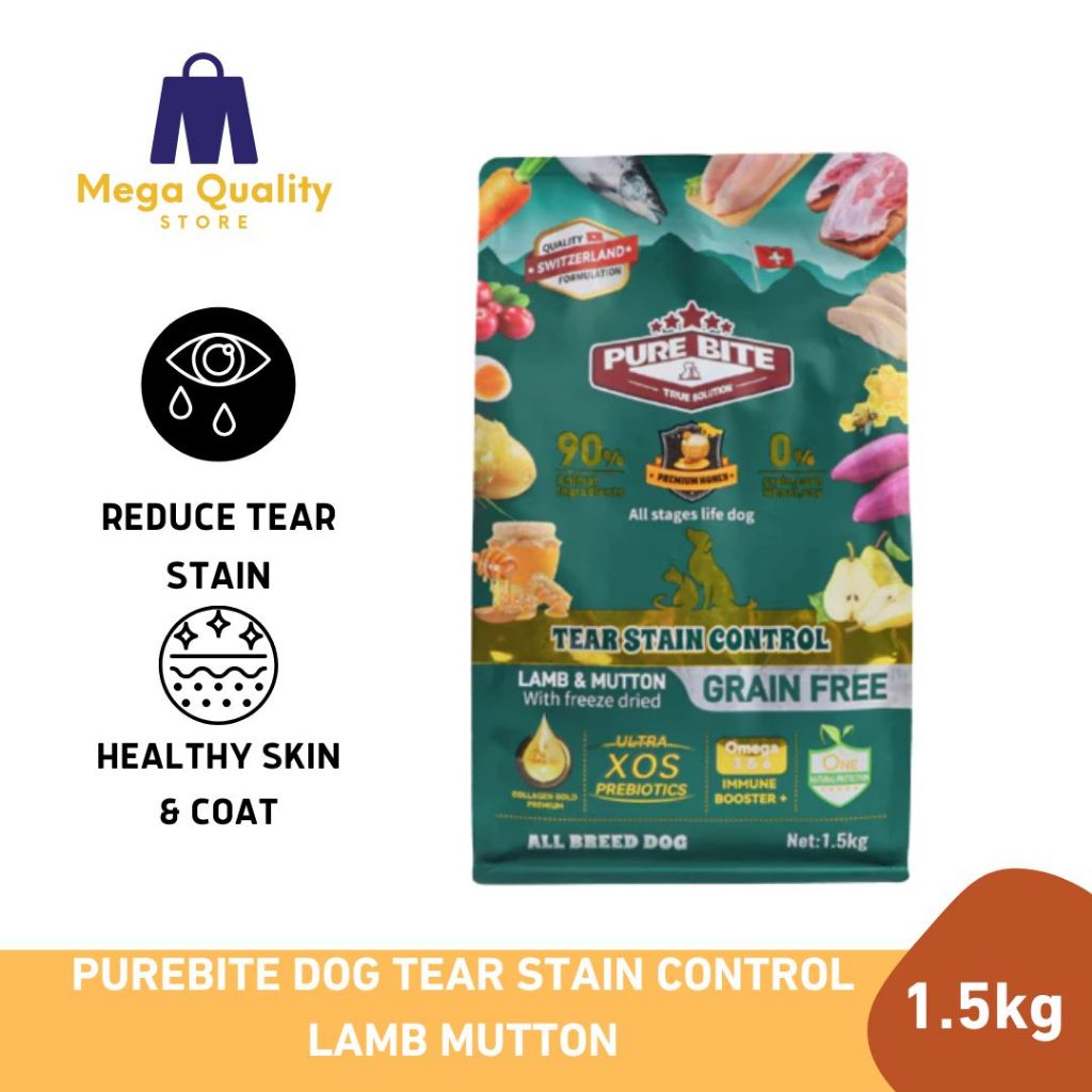 Jual PUREBITE Dog Tear Stain Control Lamb Mutton Makanan Anjing Bantu ...