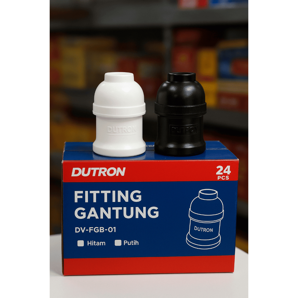 Jual DUTRON Fitting Lampu Gantung Fitting Gantung HITAM PUTIH | Shopee ...