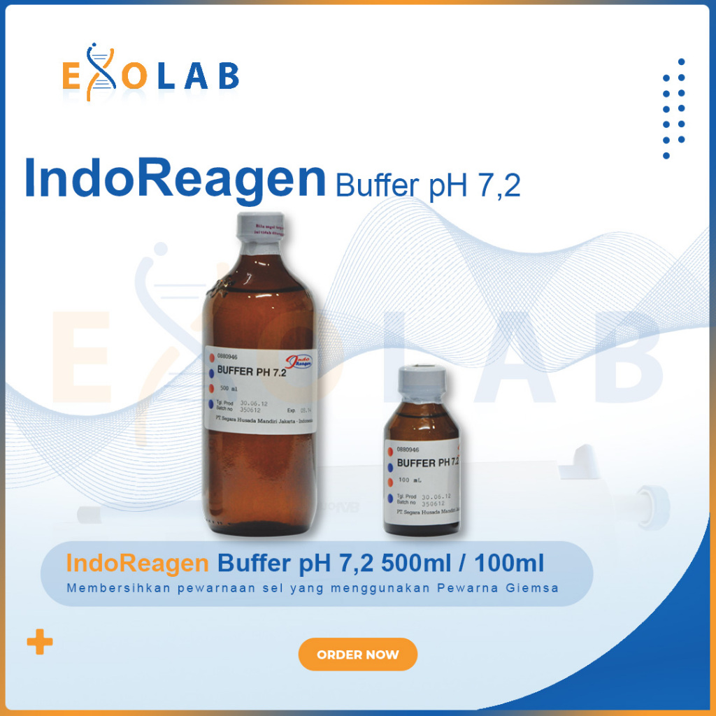 Jual Indo Reagen Buffer Ph 7,2 500ml 100ml (Pewarna Giemsa) | Shopee ...