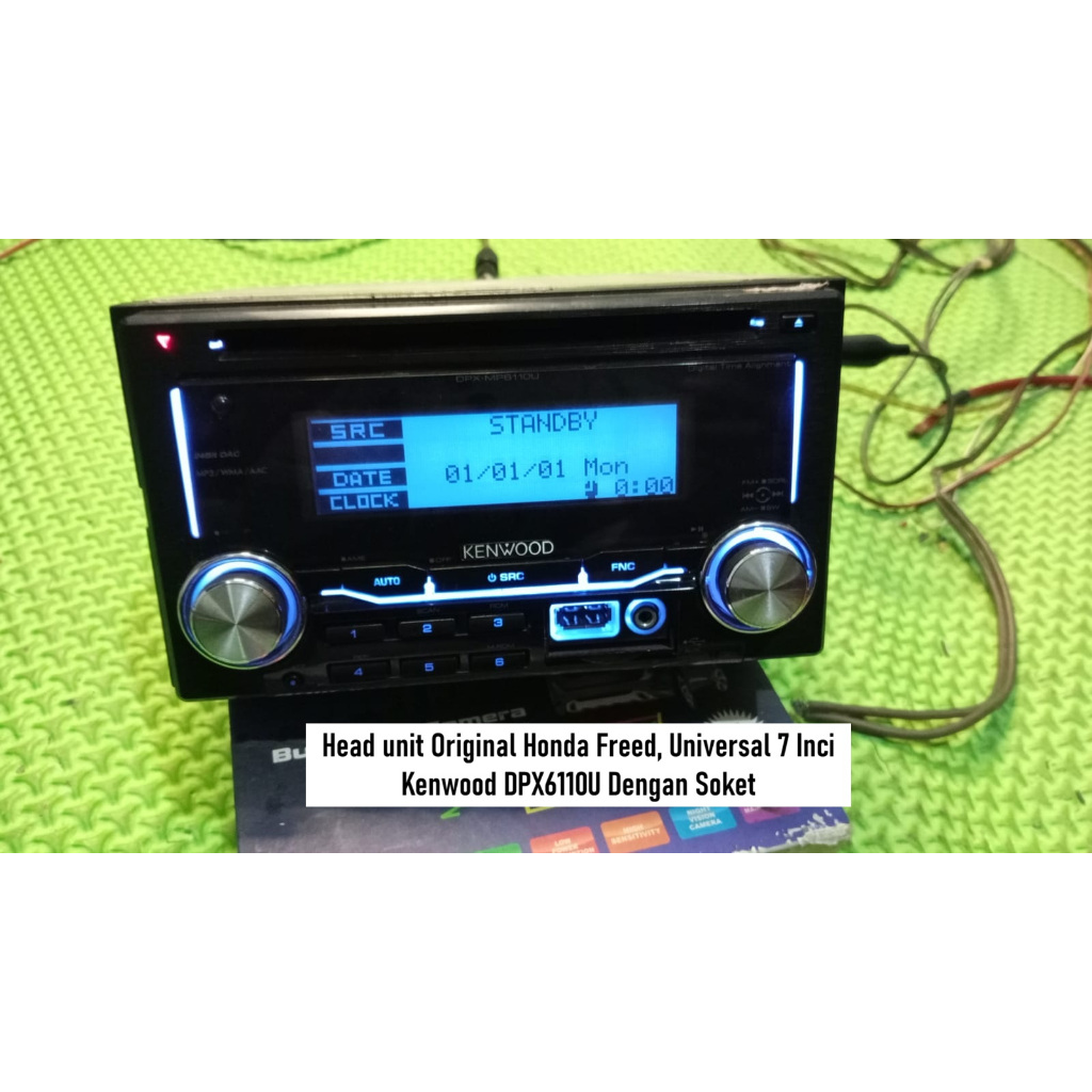 Jual Head Unit Double Din Kenwood Honda Freed | Dengan Soket | Kondisi ...