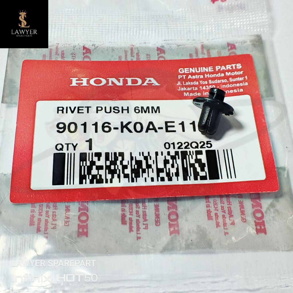 Jual 16 Pcs Baut Rivet Push Tumpul Plastik 6MM ADV 150 BeAT K1A Genio ...