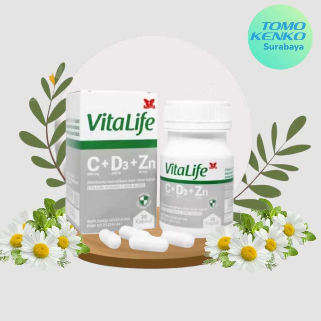 Jual Vitalife Multivitamin C D3 Zinc Isi 30 Capsul Suplement Kesehatan ...