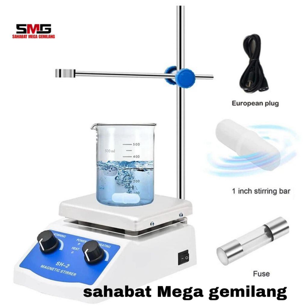 Jual SH-2 Hot Plate Magnetic Stirrer 1600rpm Magnet Stirer Hotplate ...