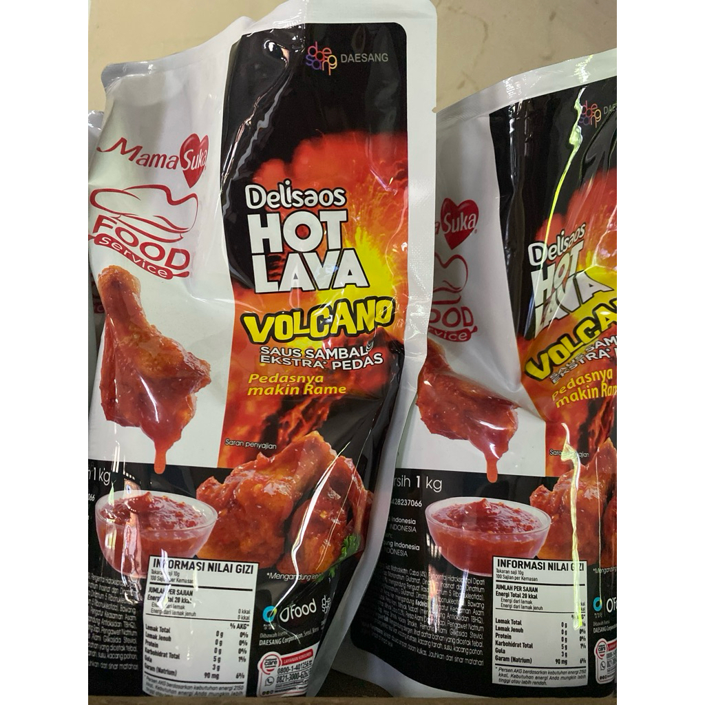 Jual Mama Suka Saos Hot Lava Volcano 1kg | Shopee Indonesia