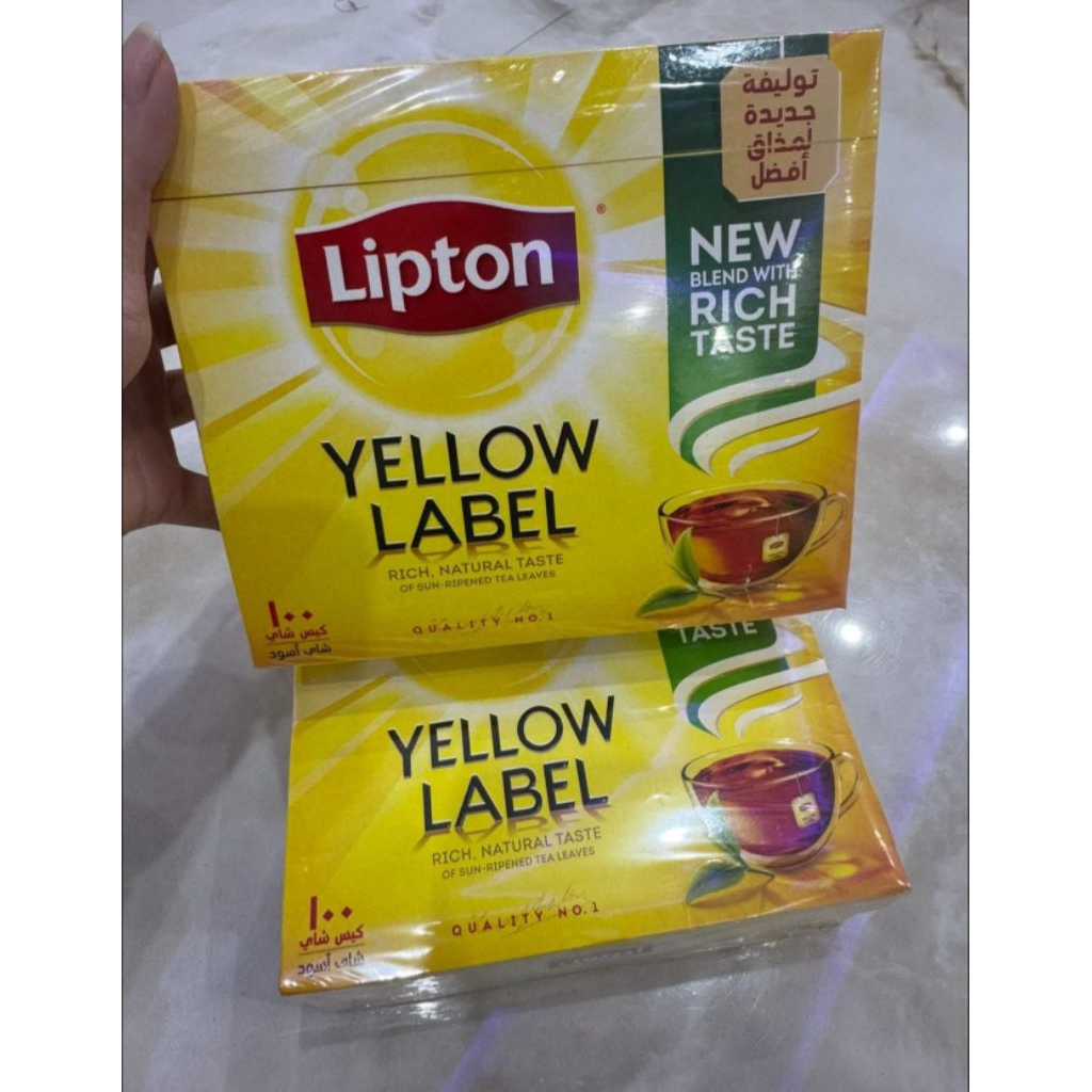 Jual Lipton Arab Yellow Label Original saudi isi 100 bag | Shopee Indonesia
