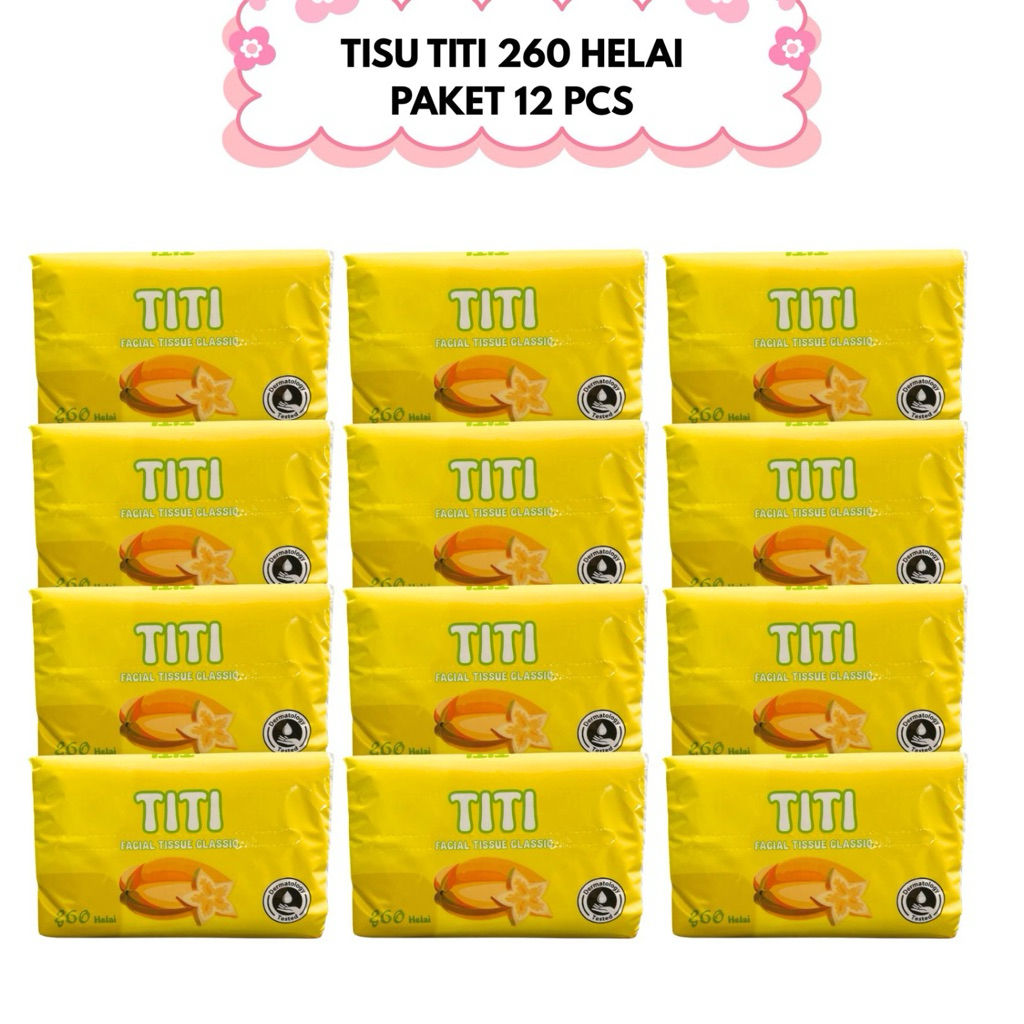 Jual TISSUE TITI 260 HELAI PAKET 12 PCS | Shopee Indonesia