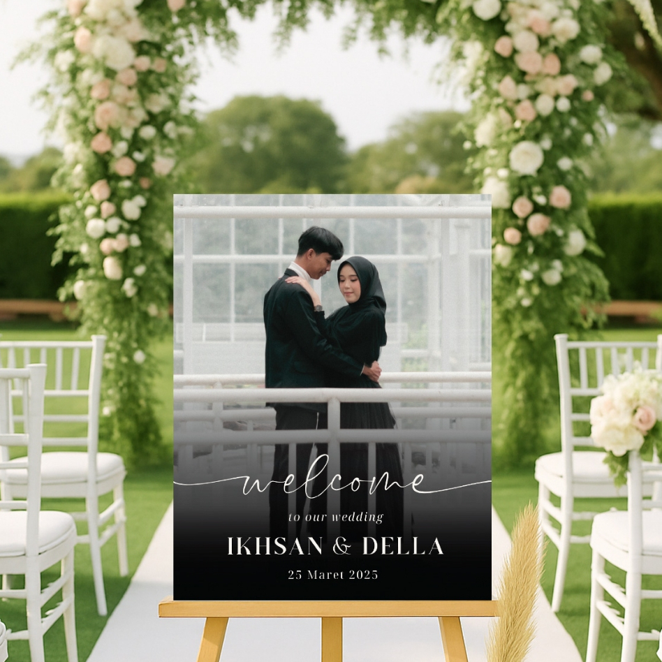 Jual Cetak Foto Wedding [PROMO] Welcome Sign Free Custom Foto ...