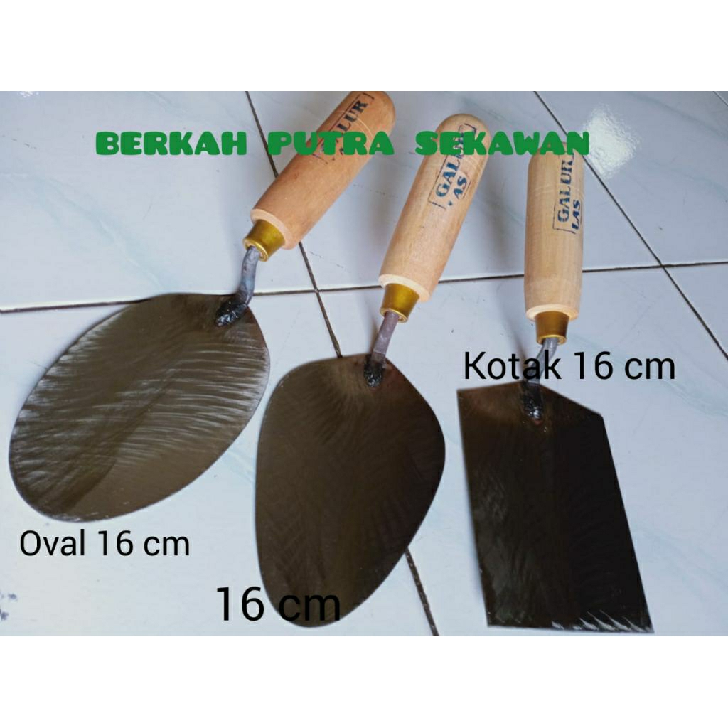 Jual Sendok semen/ cungkir Galur asli gagang kayu 3 ukuran | Shopee ...
