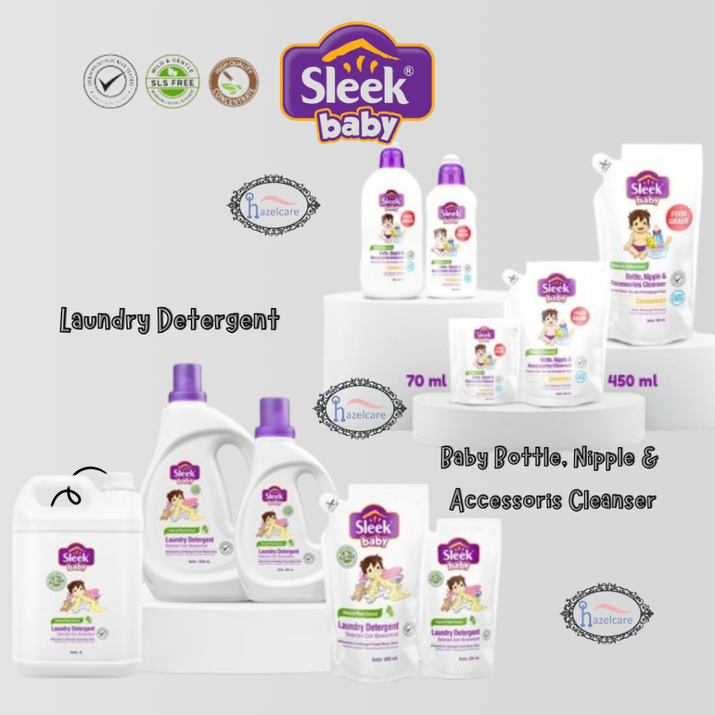 Jual Sleek Baby Laundry Liquid Detergent Sabun Cuci Baju Deterjen Cair ...