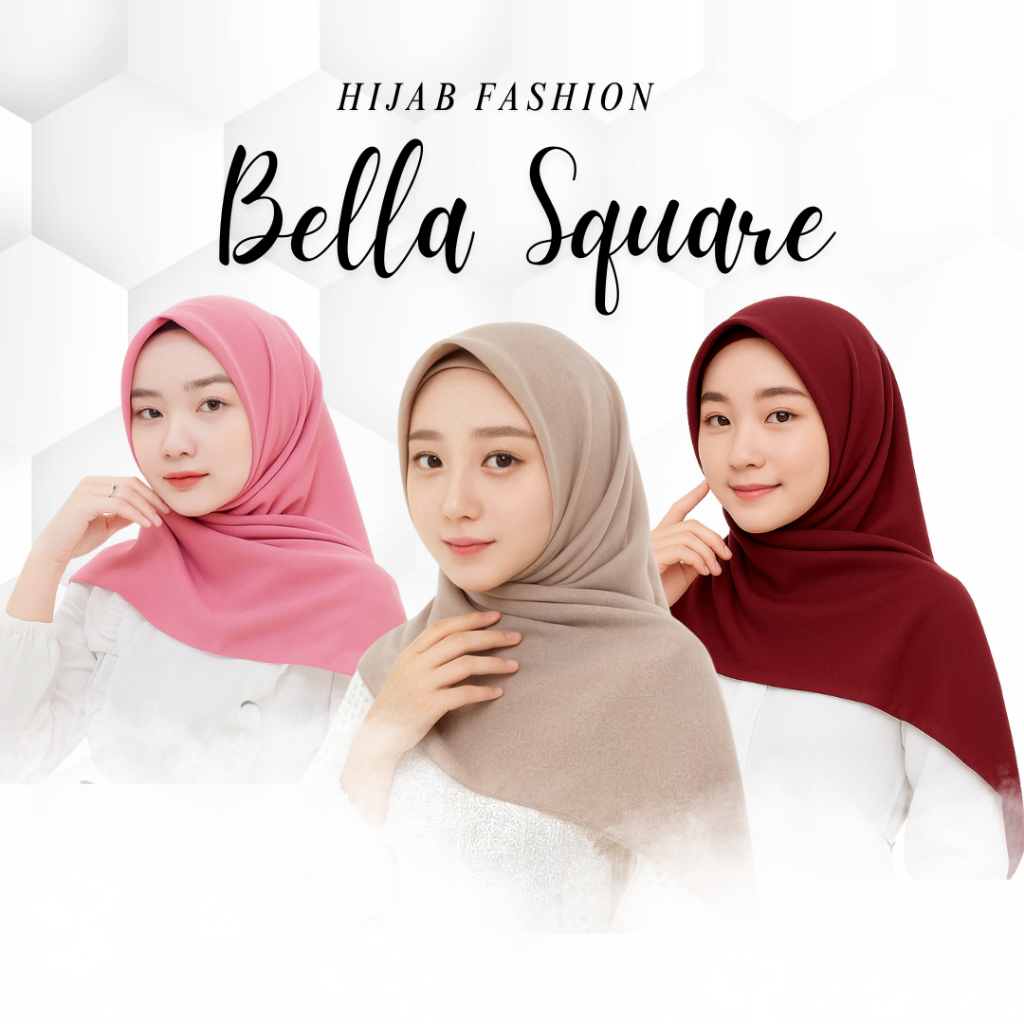 Jual MFI - Hijab Segi Empat Bella Square/Kerudung Bella Square/Jilbab Bella Square Anti Letoy ...