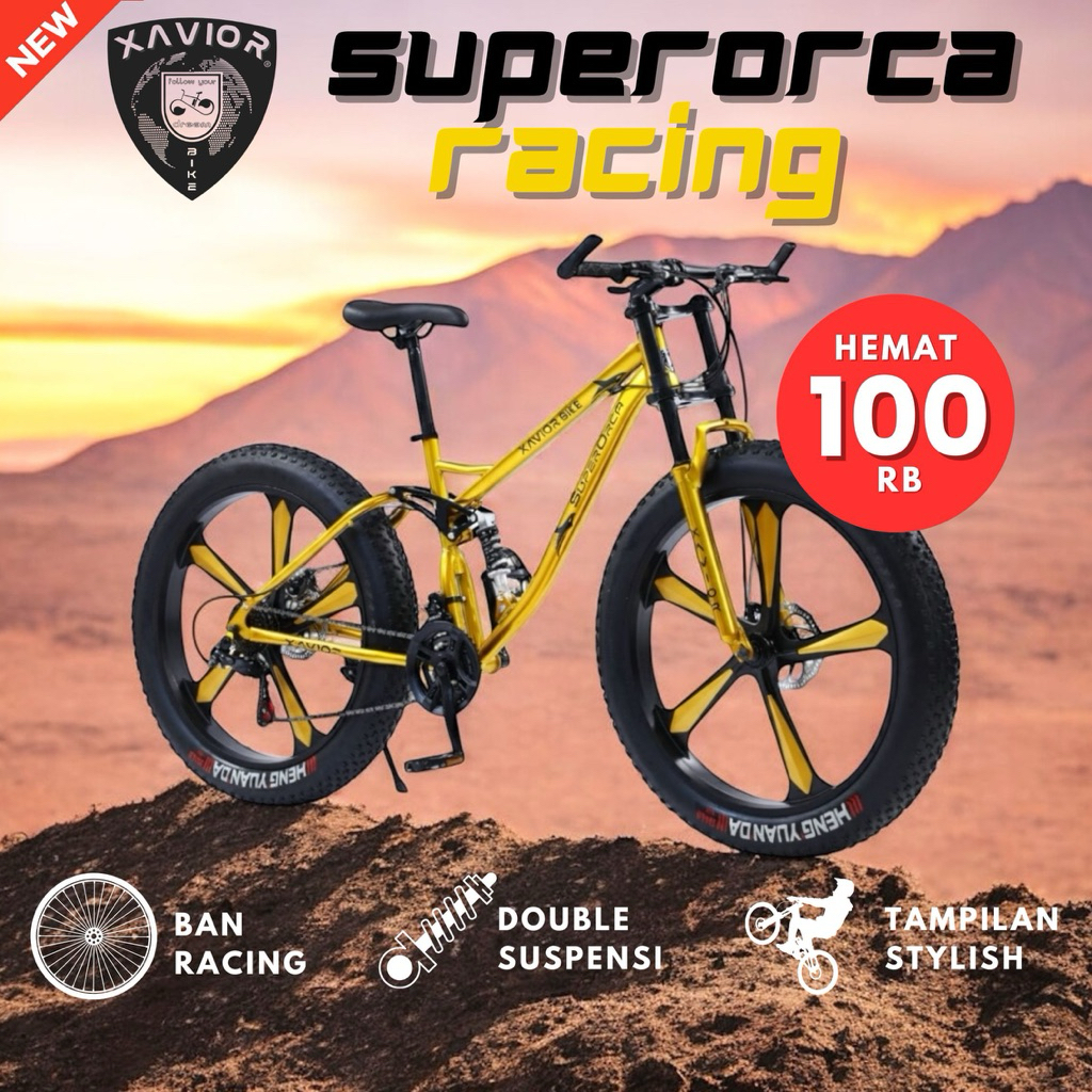 Jual Sepeda Gunung MTB 26 Inch XAVIOR SUPERORCA RACING 24 Speed ...