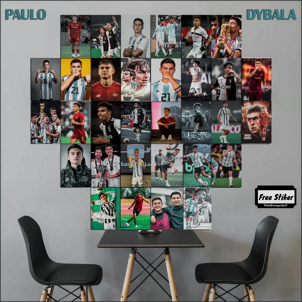 Jual POSTER HIASAN DINDING BEST PLAYER/ DYBALA/RAMOS/MBAPE/HAALAND/KAKA ...