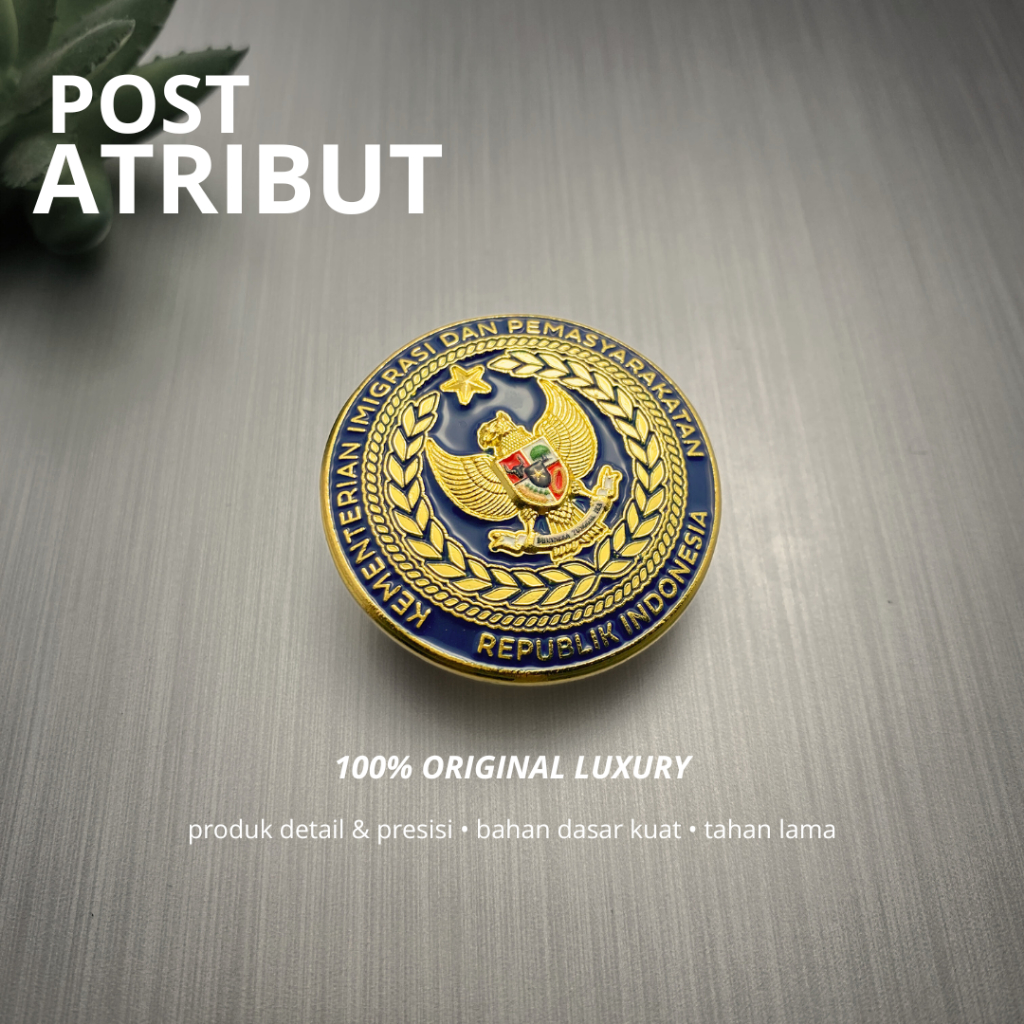 Jual 100% LUXURY Pin KEMENIMIPAS Terbaru / Luxury Brevet KEMENIMIPAS ...