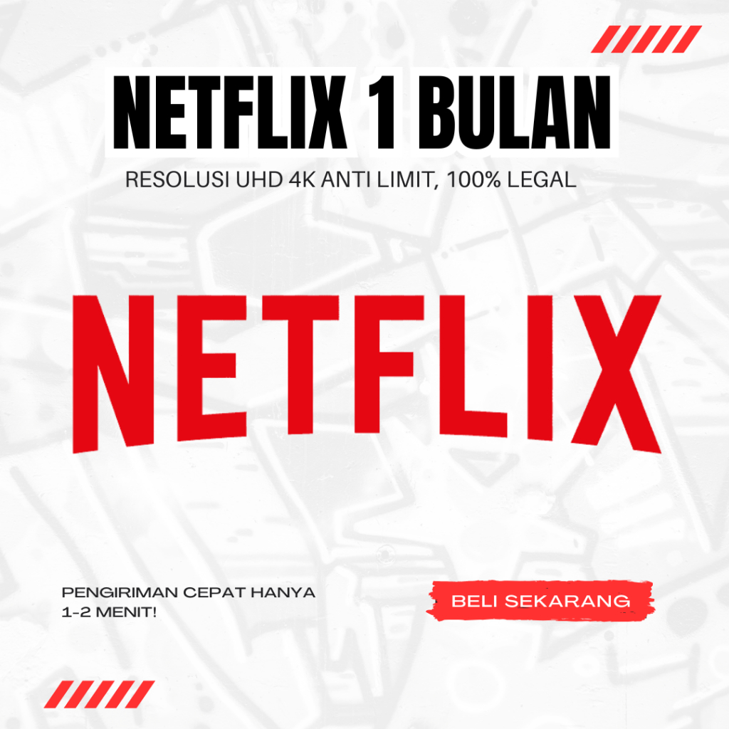 Jual NETFLIX PREMIUM 1 BULAN RESOLUSI UHD 4K LEGAL FULL GARANSI ...