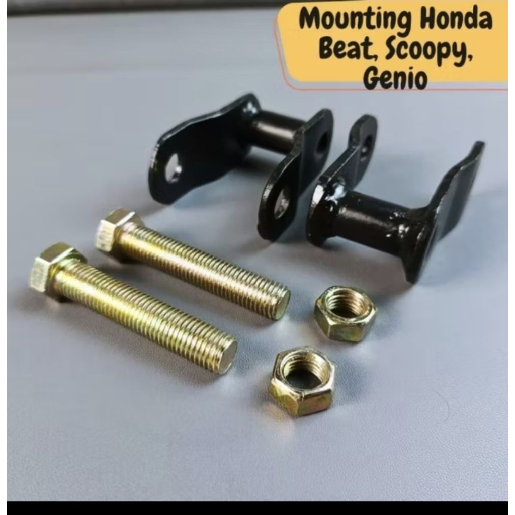 Jual Mounting beat deluxe scoopy genio bahan besi plalt 3 mm | Shopee ...