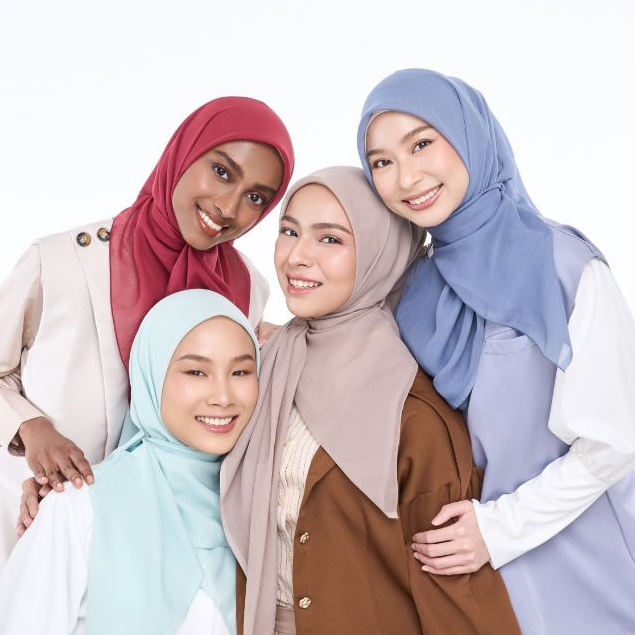 Jual (NEW COLORS) napocut Hijab - Plain Paris Hijab Segiempat Paris ...