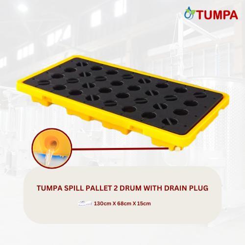 Jual TUMPA 2 Drum Spill Deck Spill Containment Pallet With Drain Plug ...